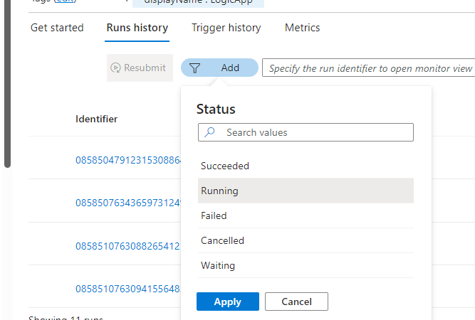 (Consumption) New Logic Apps Runs History UI bugs · Issue #3425 · Azure/LogicAppsUX · GitHub