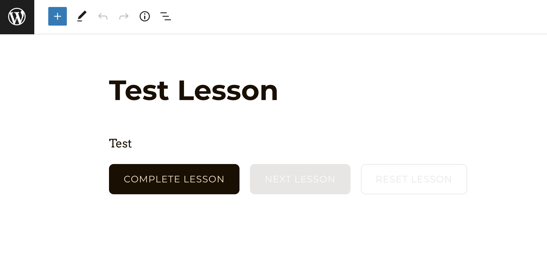 When Learning Mode is enabled, the lesson edit screen does not use the lesson template styles ...