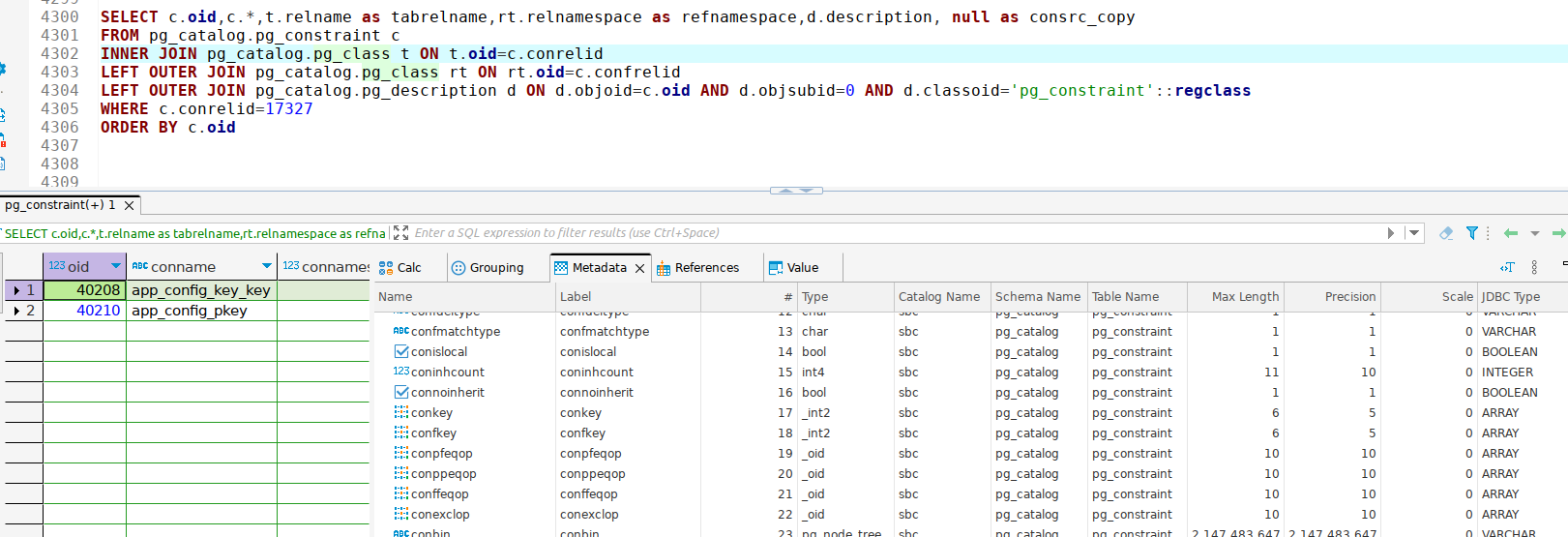 Warning/error when selecting from certain tables ClassCastException Integer/Short · Issue #20075 ...