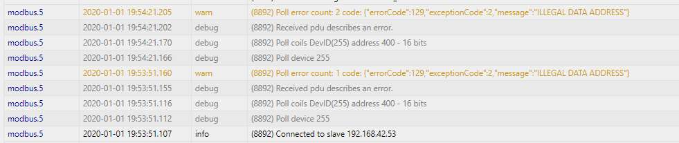 Problem Reading Coils · Issue 55 · Iobrokeriobrokermodbus · Github