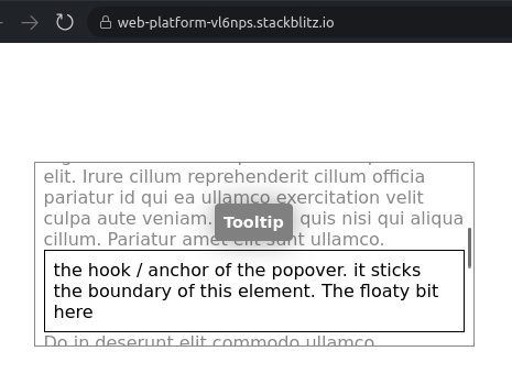Incorrect flip / hide behavior when the clipping ancestor is across a shadow-dom boundary ...