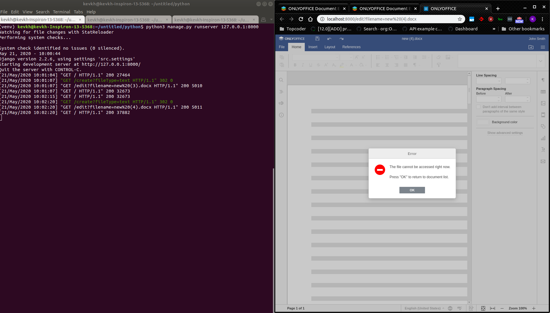API example code for Python: File cannot be accessed right now · Issue #877 · ONLYOFFICE ...
