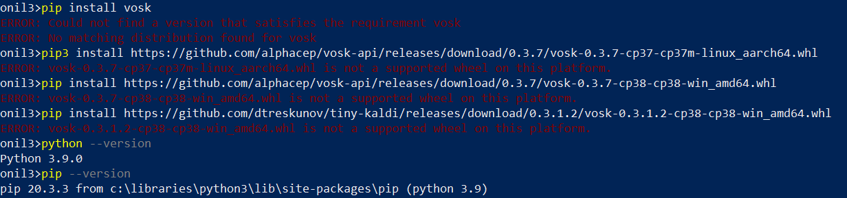 Vosk install issue on Debian and Windows 10 · Issue #324 · alphacep/vosk-api · GitHub