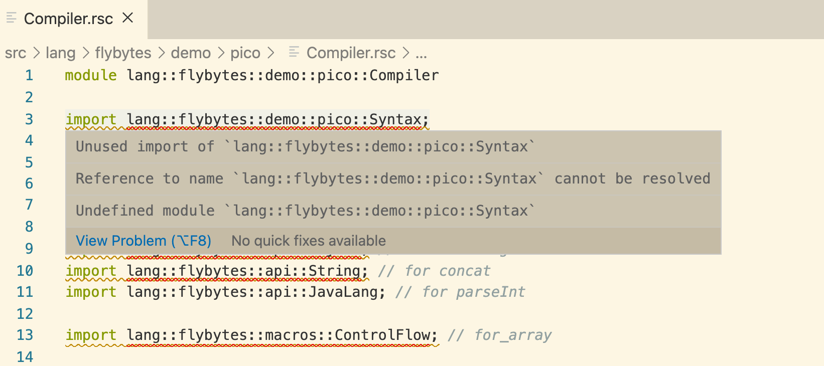 pathConfig for summary provider and incremental builder in Rascal LSP is incomplete/broken ...