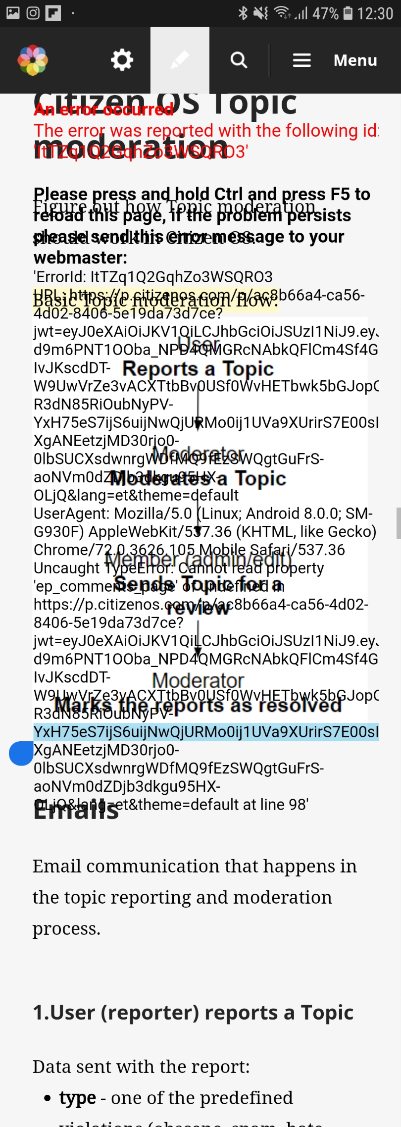 BUG: Etherpad error while multiple users view a document · Issue #204 · citizenos/citizenos-fe ...