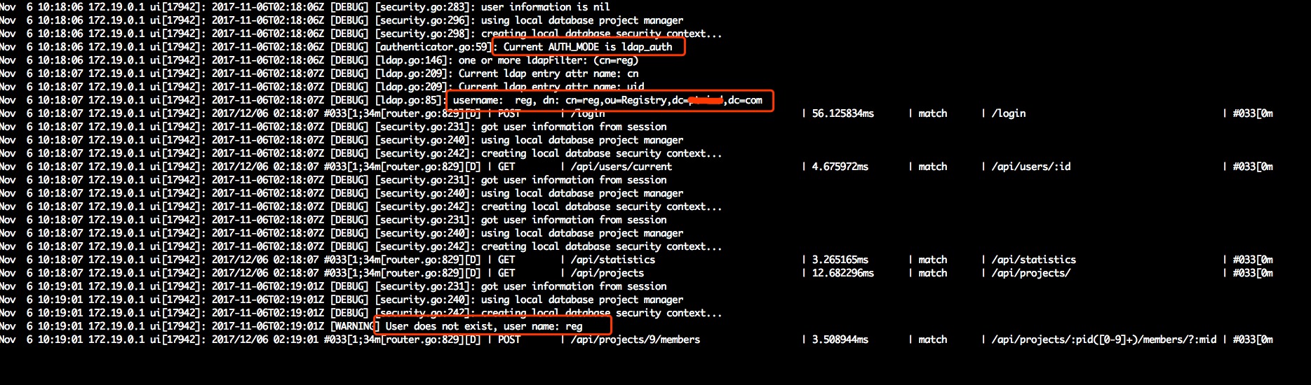 Username does not exist. · Issue #3553 · goharbor/harbor · GitHub