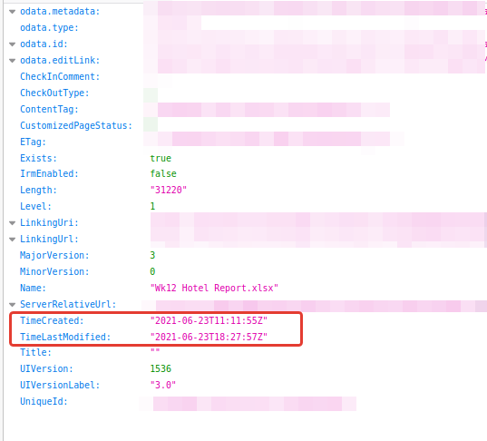 Office365 return None for properties after execute get_file_by_server_relative_url method ...