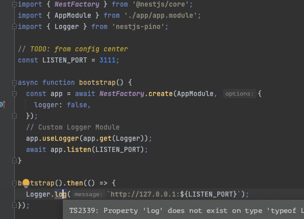 Question How Can I Use Logger In Maints · Issue 499 · Iamolegganestjs Pino · Github 