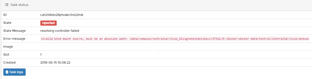 Stack deploy of windows containers get "mount error" · Issue #1973 · portainer/portainer · GitHub
