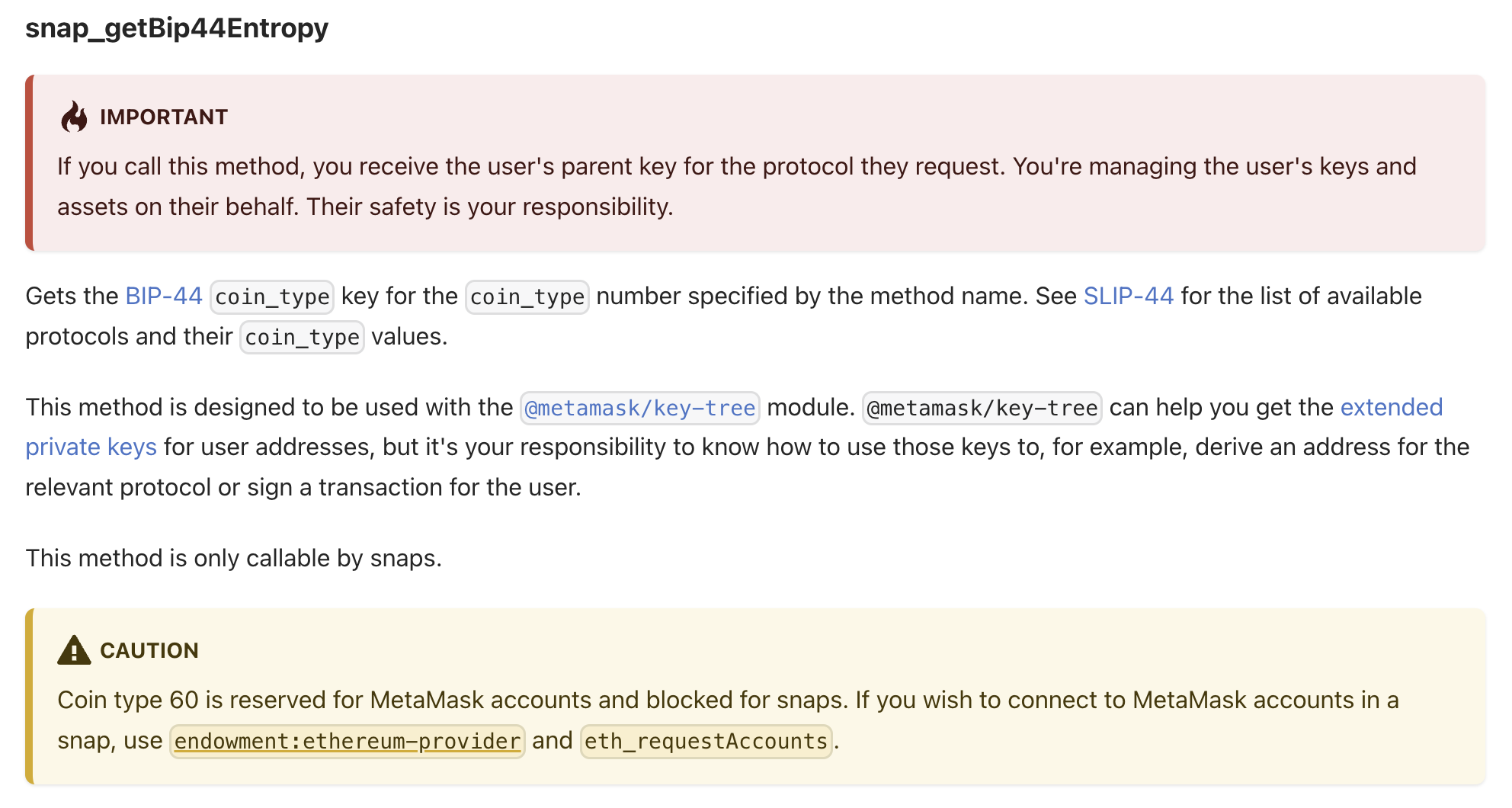 Clarify that coinType 60 is not allowed for BIP32 and use a different example instead of ...