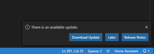 VS Code showing update notices again · Issue #90 · hassio-addons/addon-vscode · GitHub