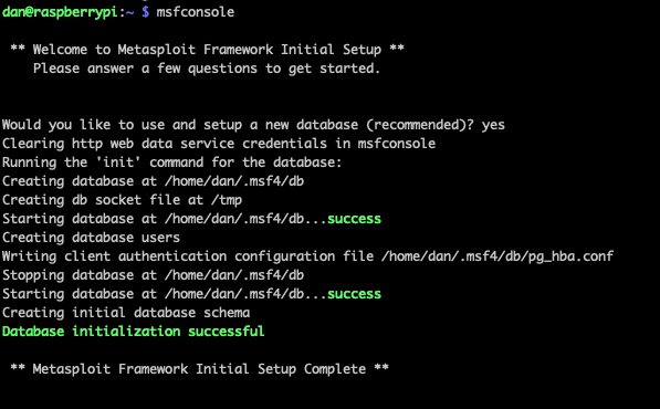 RPI4B 8GB: always stuck on `Clearing http web data service credentials in msfconsole` · Issue ...