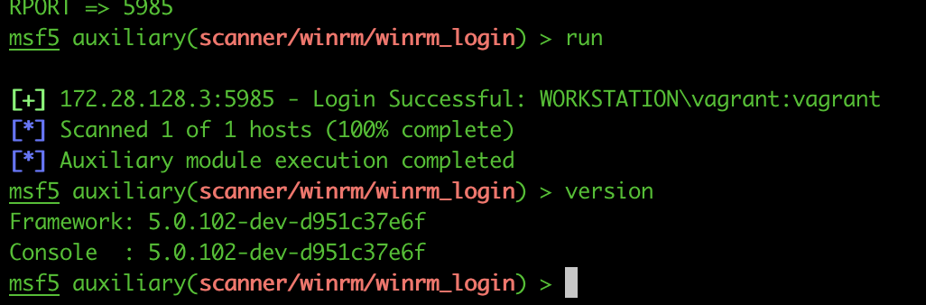 Winrmlogin Fail On Kali But Works On Parrotos · Issue 13839 · Rapid7 