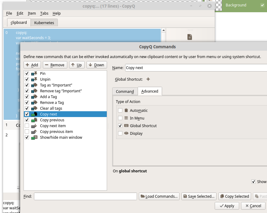 [feature] paste selected item on releasing keyboard shortcuts. · Issue #1094 · hluk/CopyQ · GitHub