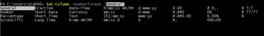 Using Set-Column / Set-ExcelColumn to set format for a column as text? · Issue #1094 · dfinke ...