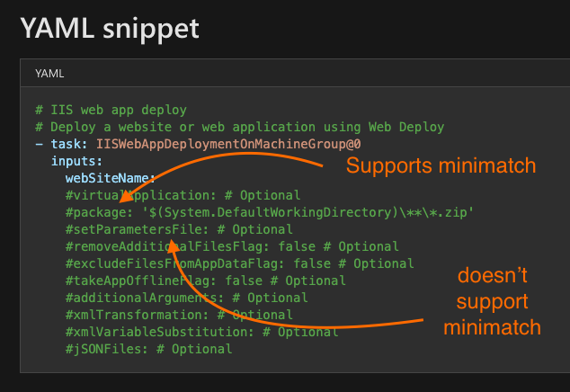 Improving Setparameters Documentation Call Out That Minimatch Wildcards Are Not Supported