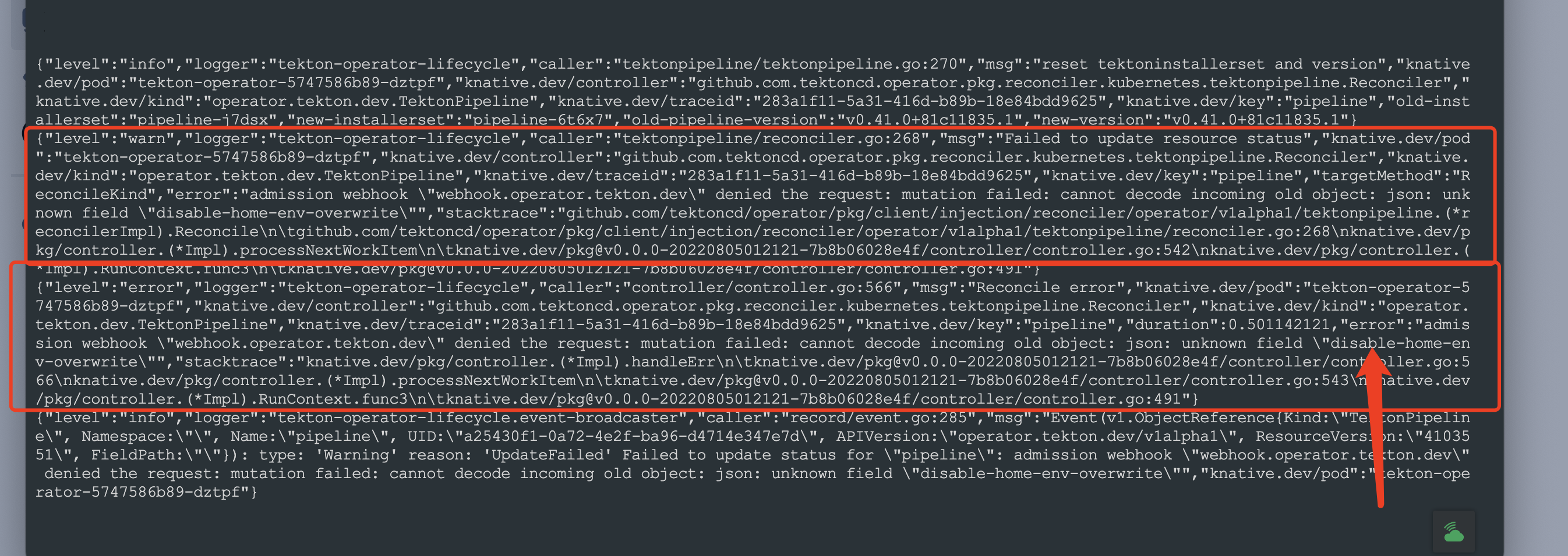 Tektonpipeline Cannot Upgrade To Latest Version From V0 54 · Issue 1360 · Tektoncd Operator