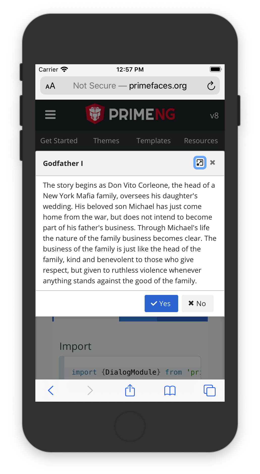 Maximized `p-dialog` not calculating height correctly (truncated content) on iOS Safari · Issue ...