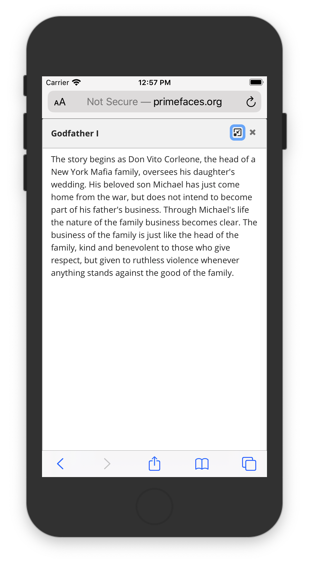 Maximized `p-dialog` not calculating height correctly (truncated content) on iOS Safari · Issue ...