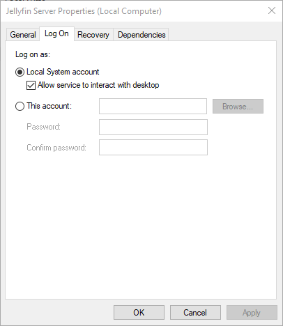 Jellyfin not starting with windows startup · Issue #10 · jellyfin ...