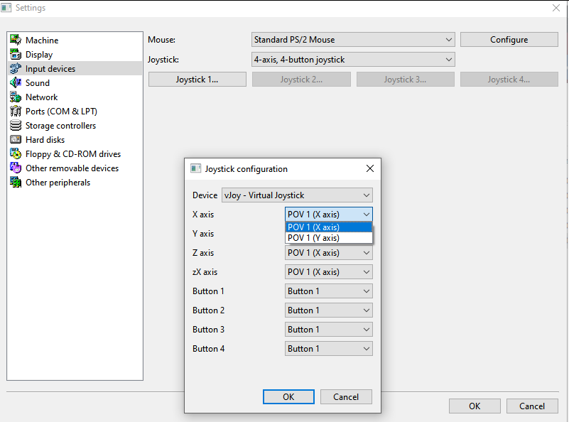 Missing vJoy joystick axes in Joystick Configuration · Issue #3436 · 86Box/86Box · GitHub
