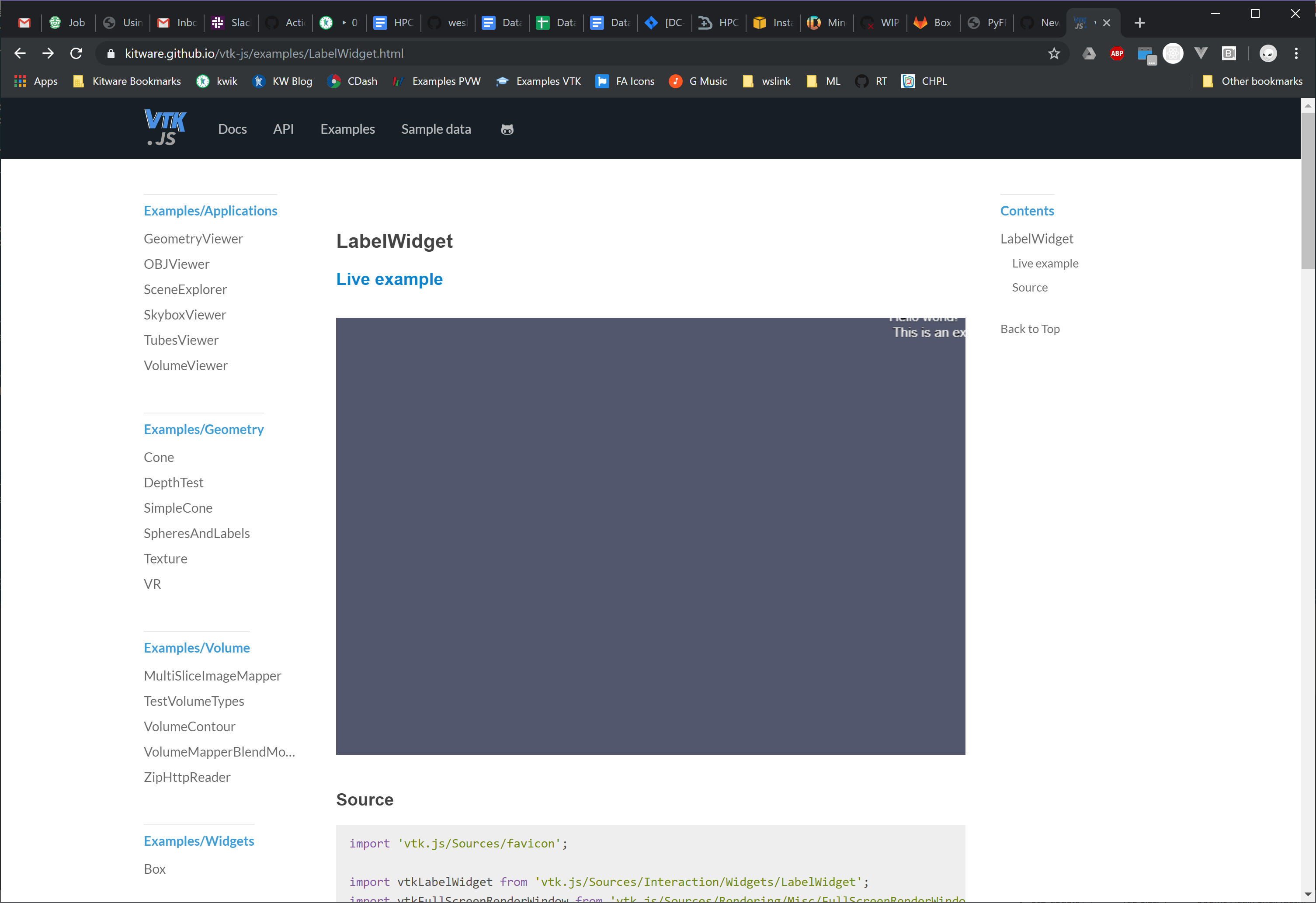 Label widget example offset on windows 10 · Issue #1179 · Kitware/vtk-js · GitHub