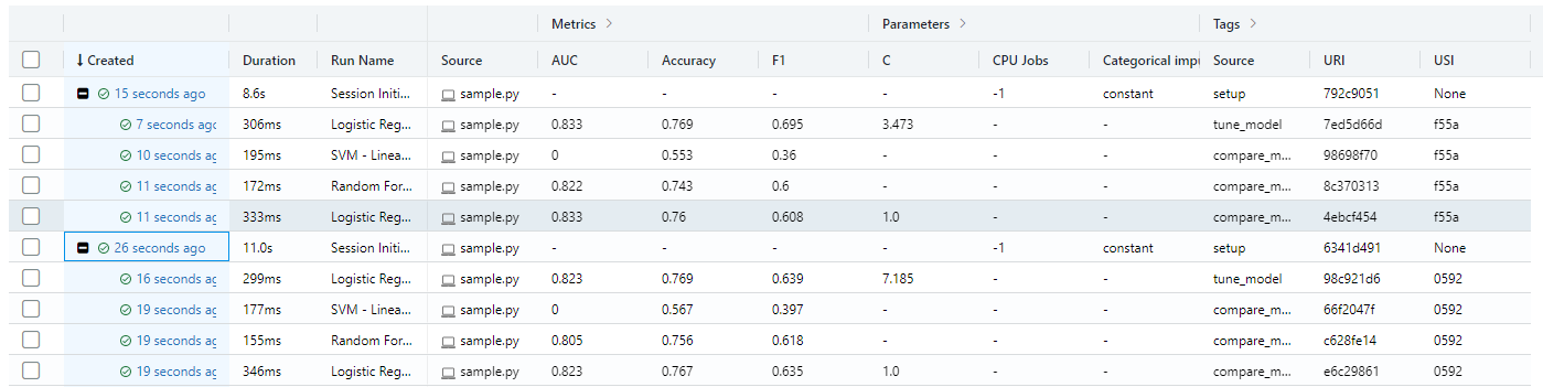 [BUG]: Runs recorded in MLflow nests all recursively when [full] installed · Issue #3059 ...