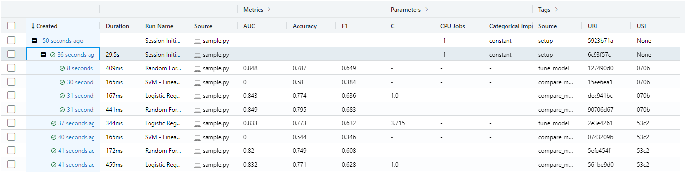 [BUG]: Runs recorded in MLflow nests all recursively when [full] installed · Issue #3059 ...