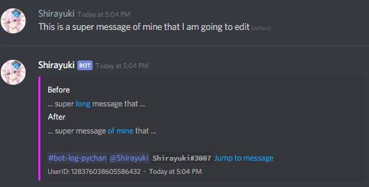 Showing what changed from `on_message_edit` · Issue #632 · python ...