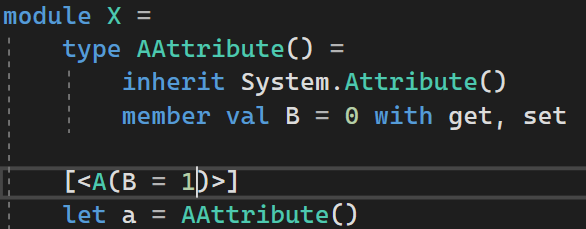 Properties are not included in Attribute completion list · Issue #14696 · dotnet/fsharp · GitHub