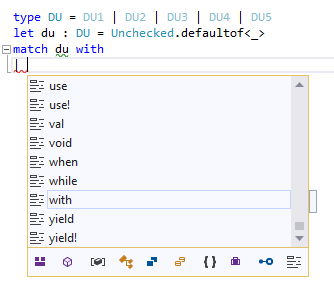 Discriminated Unions should come first in pattern matching Intellisense · Issue #6996 · dotnet ...