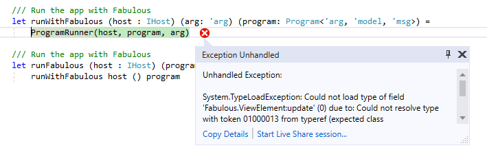 Crash when debugging Android Fabulous app using Visual Studio 2019 ...