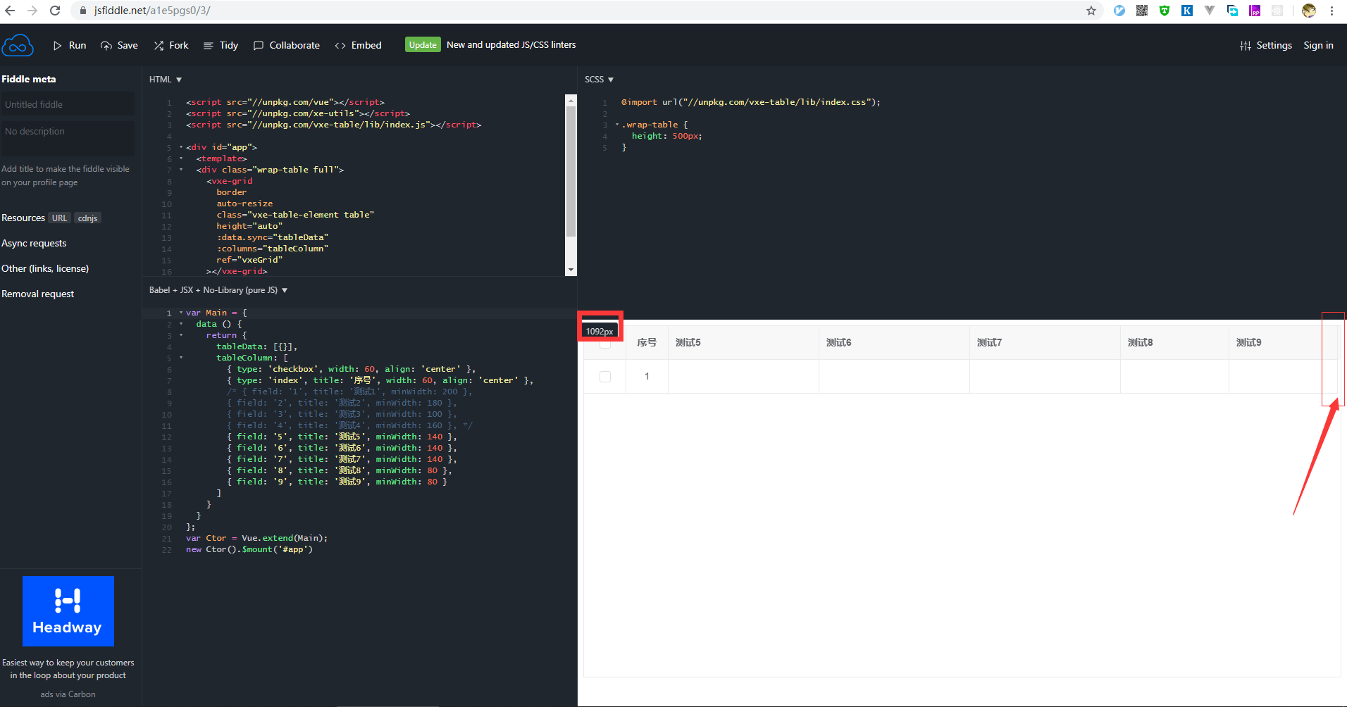 宽度计算错误导致的表格边框间隙问题 · Issue #554 · x-extends/vxe-table · GitHub