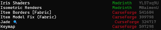 Waring duplicate for non-duplicate · Issue #145 · gorilla-devs/ferium · GitHub