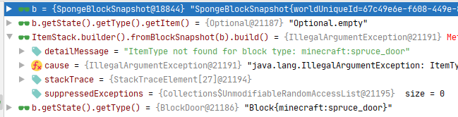 Can't get item from block · Issue #2100 · SpongePowered/SpongeAPI · GitHub