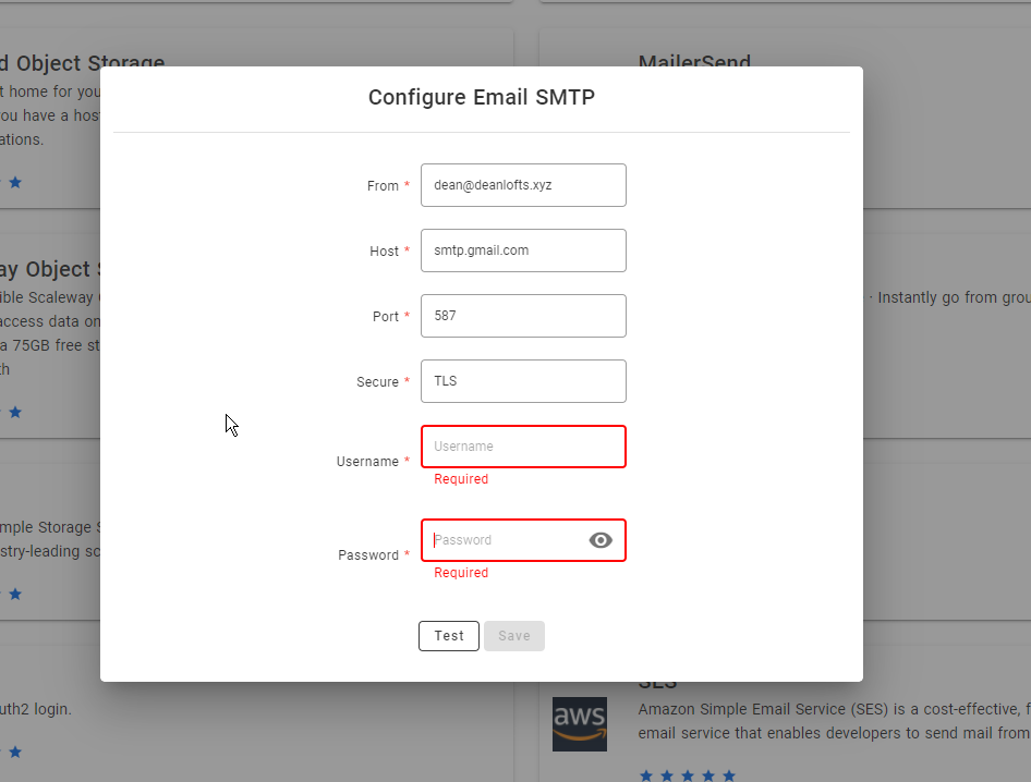 SMTP authentication is mandatory · Issue #520 · nocodb/nocodb · GitHub