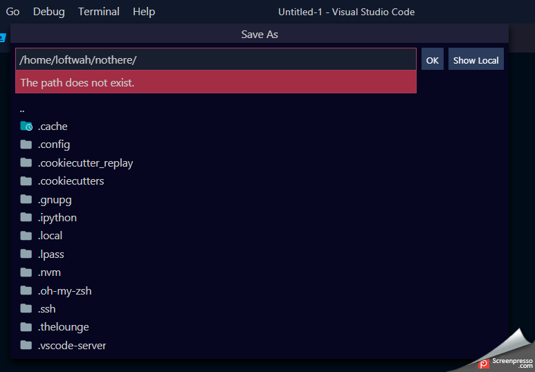 Create path if it doesn't exist on saving a file within WSL · Issue ...