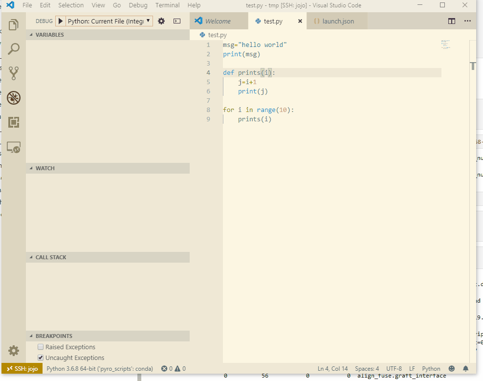 Python Debuger And Text On The Integrated Terminal Issue 6259 Python Debuger And Text On The Integrated Terminal Issue 6259