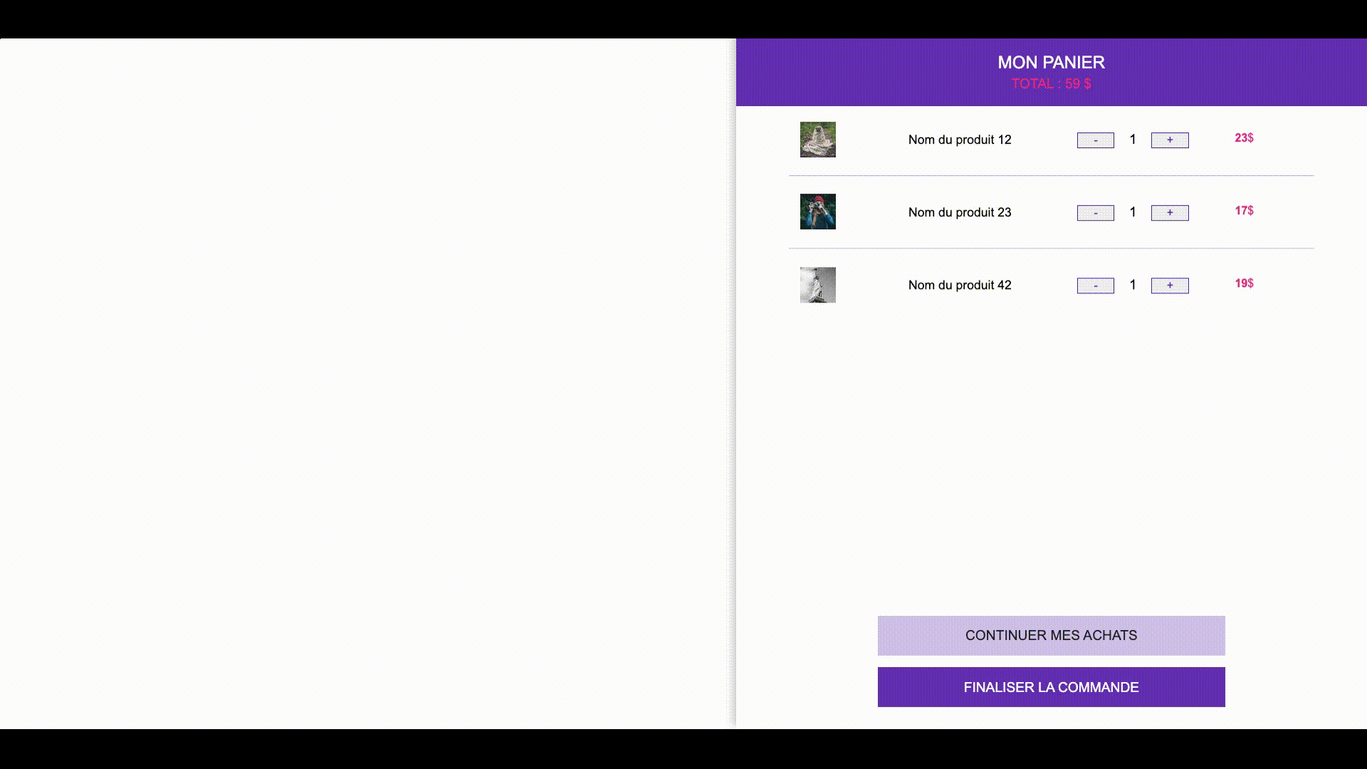Github Gaellan Ecommercecart A Simple E Commerce Cart Using Javascript Modules