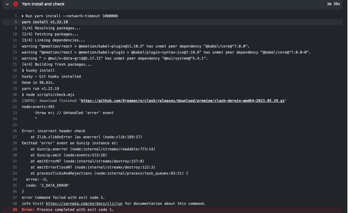 麻烦大佬看看 ci 构建失败是什么问题 · Issue #653 · zzzgydi/clash-verge · GitHub