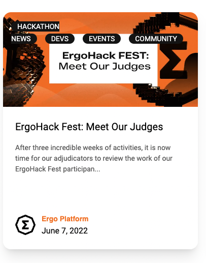 Tags On Stories · Issue 36 · Ergoplatform Ergoweb · Github