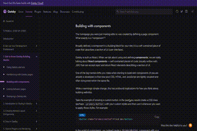 [gatsby-plugin-mdx] Code blocks on docs site are not pre-rendered ...