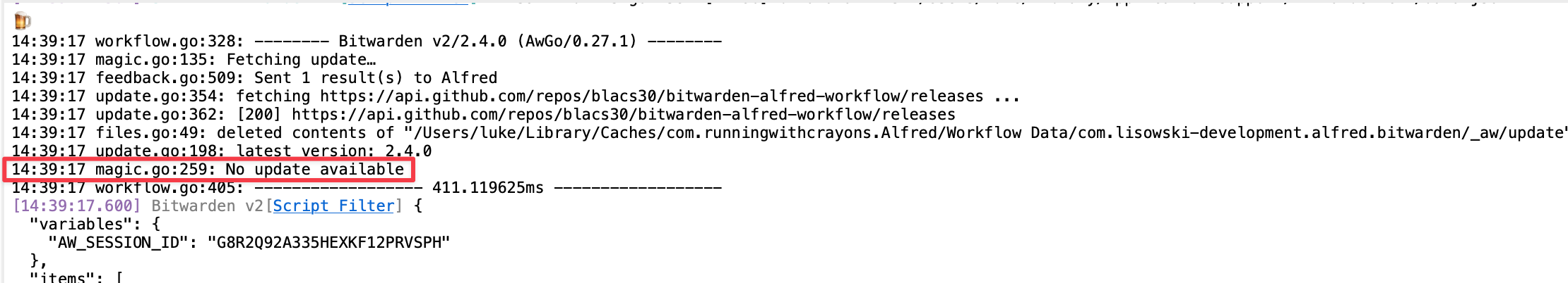 Add auto update · Issue #108 · blacs30/bitwarden-alfred-workflow · GitHub
