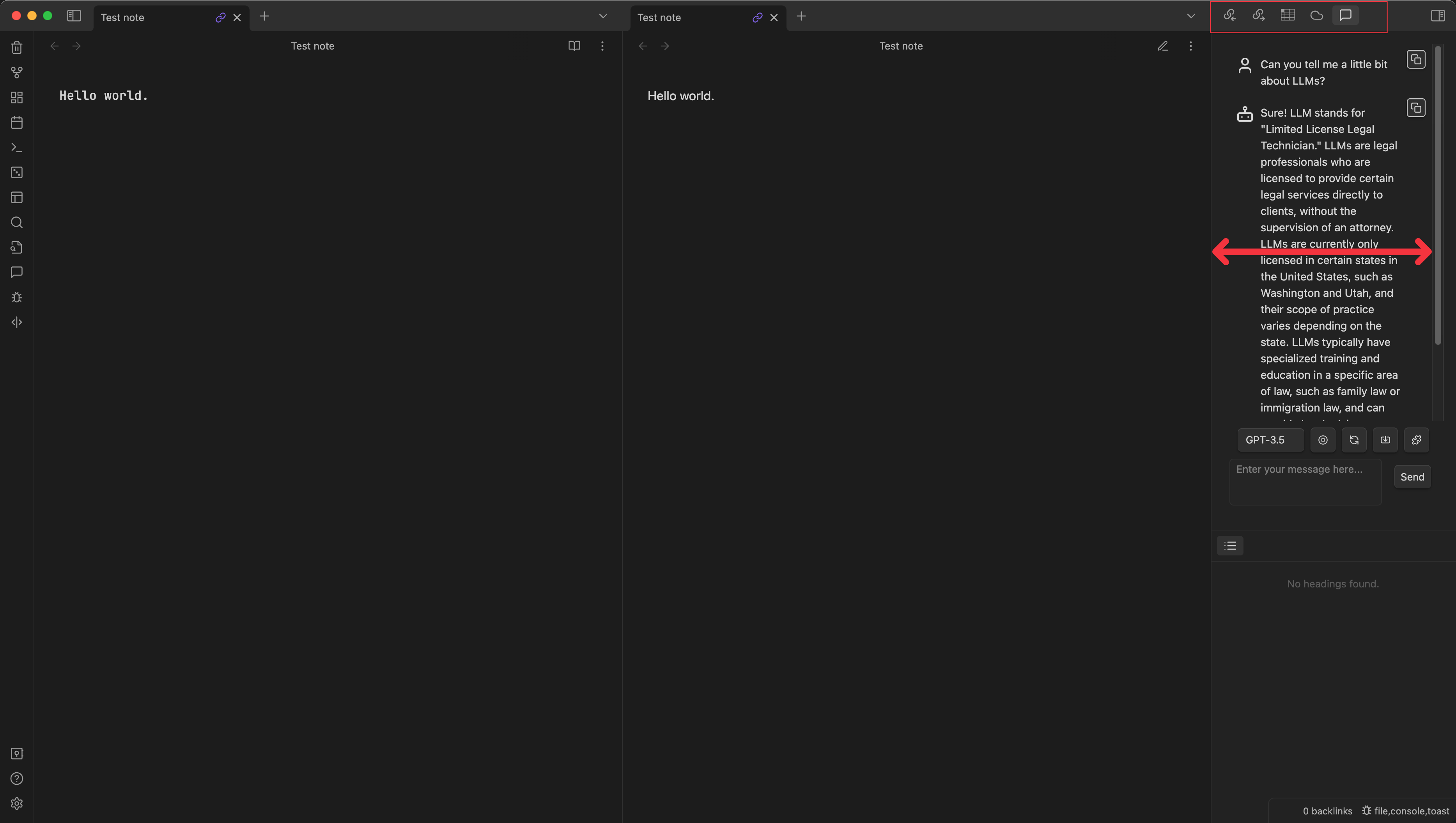 Option to open Chat window in a new pane instead of the right sidebar? · Issue #5 · logancyang ...