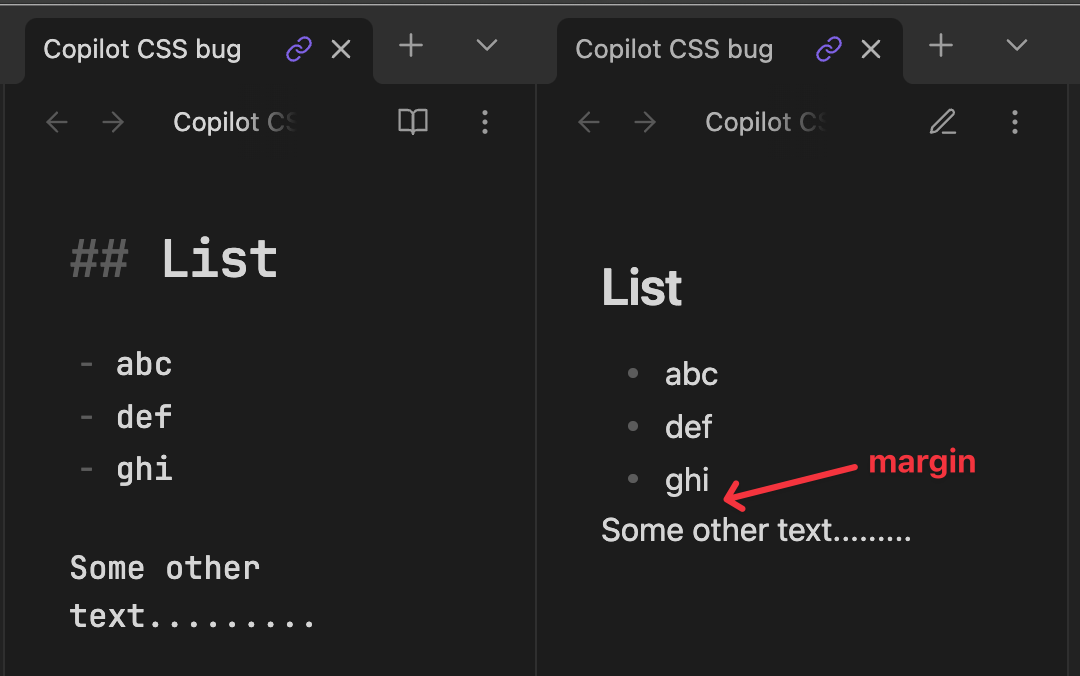 Embedded CSS conflicts with default styling · Issue #10 · logancyang/obsidian-copilot · GitHub