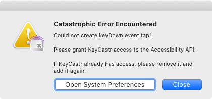 Accessibility API access sometimes doesn't work unless using an alias · Issue #146 · keycastr ...