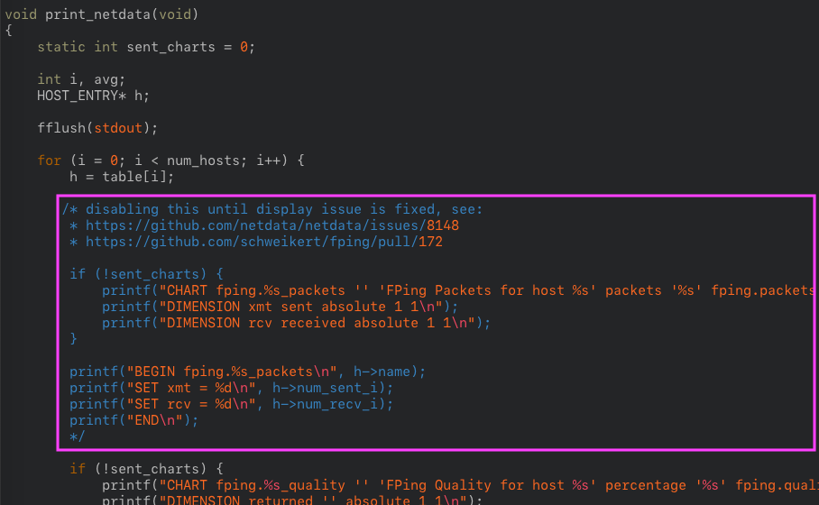 fping - strange dips in ping every 2m30s (4 vs 5) · Issue #8148 · netdata/netdata · GitHub