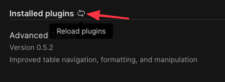 Can't activate? 0.9.11 · Issue #18 · tgrosinger/advanced-tables-obsidian · GitHub