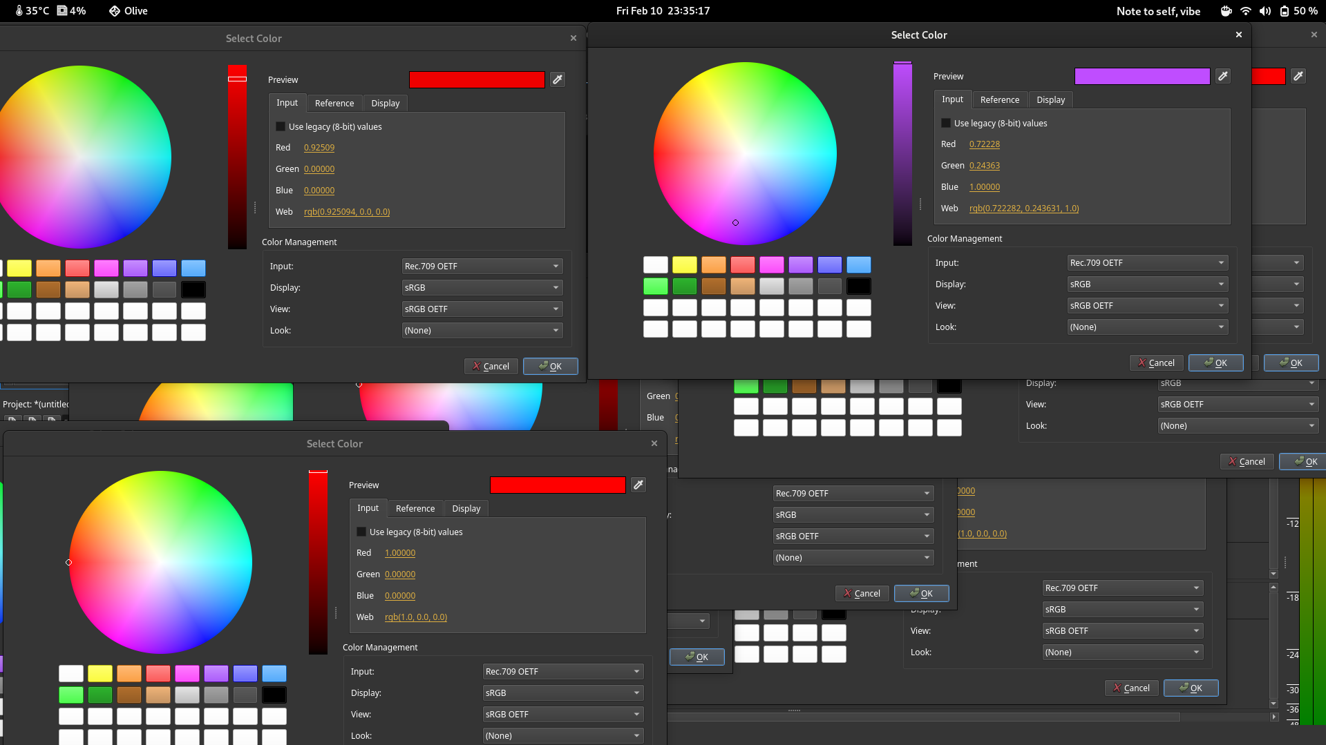 [UI] Colour Picker spam · Issue #2161 · olive-editor/olive · GitHub