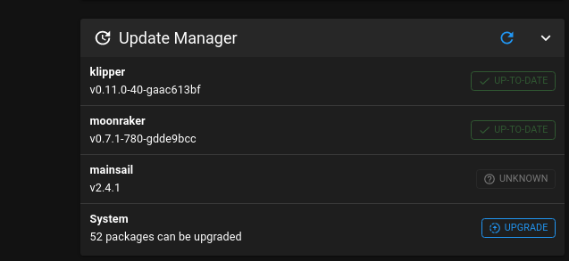 Moonraker will not update MainSail · Issue #573 · Arksine/moonraker ...